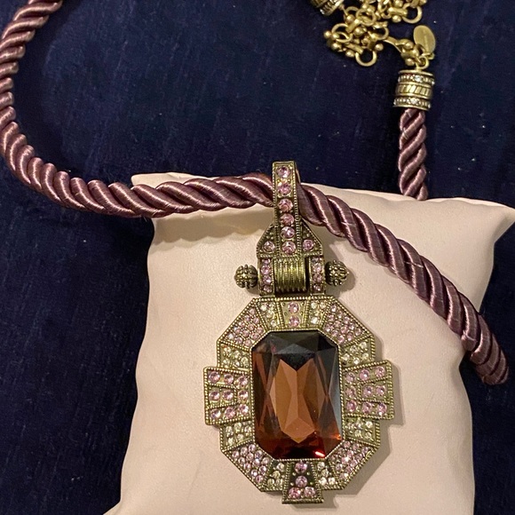 Heidi Daus | Jewelry | Heidi Daus Pendant With Rope Necklace | Poshmark